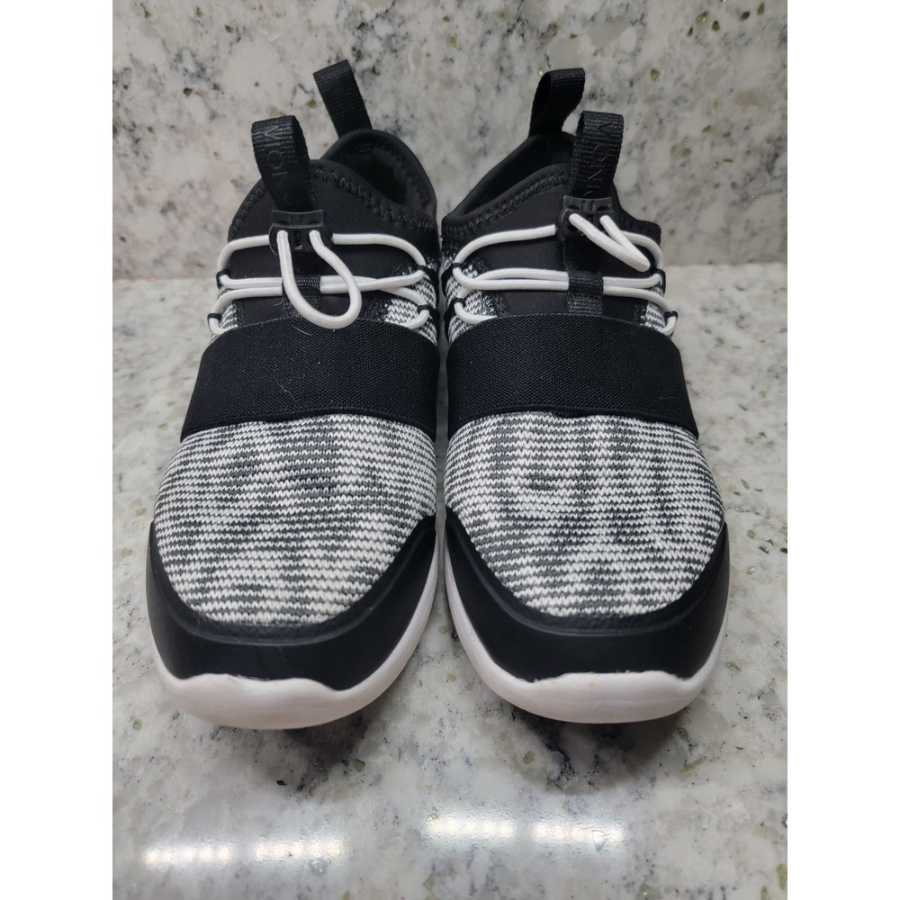 Vionic | Shoes | Vionic Alaina Womens 7 Black White Bungee Strap Active ...